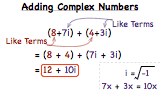 Adding, Subtracting, Dividing & Multiplying Complex Numbers